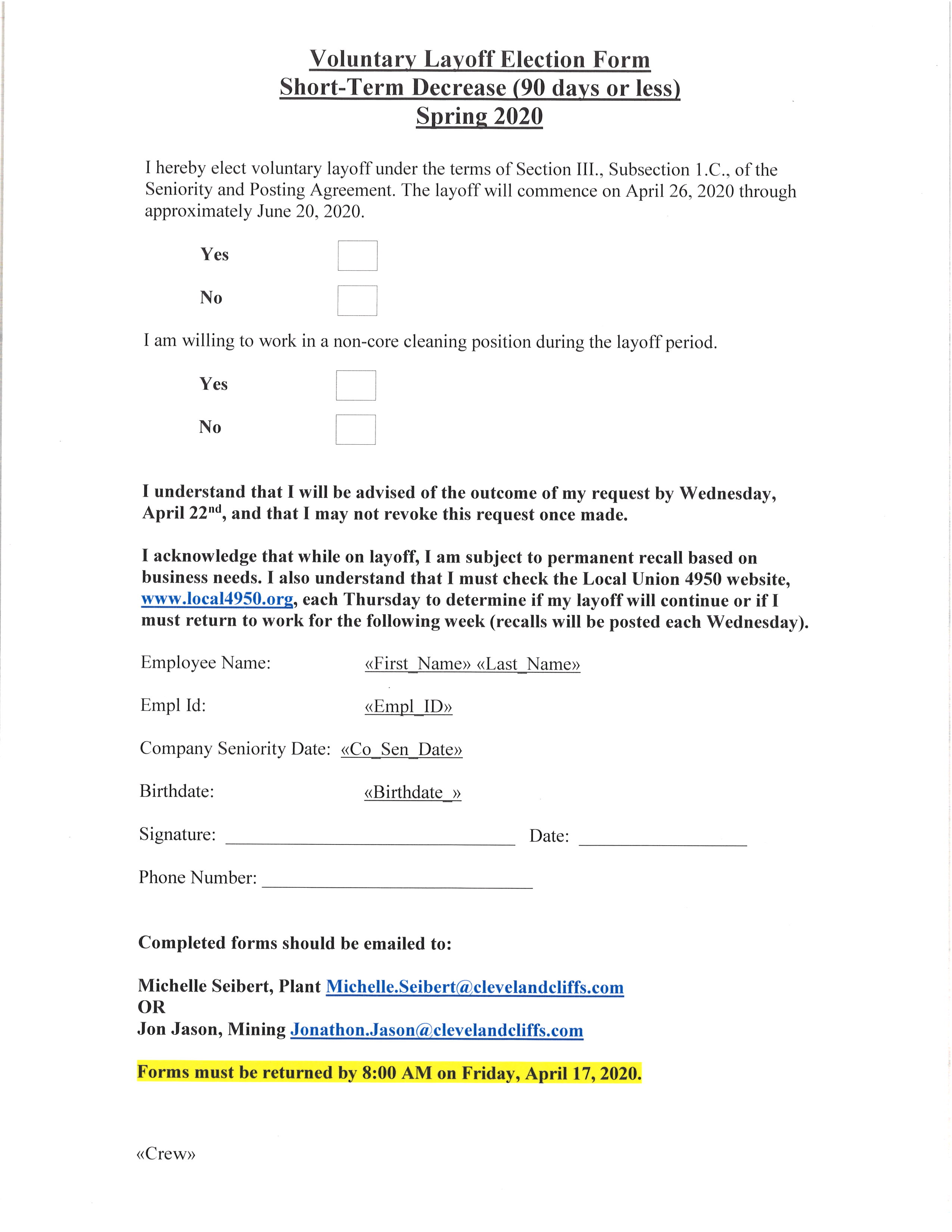 United Steelworkers Local 4950